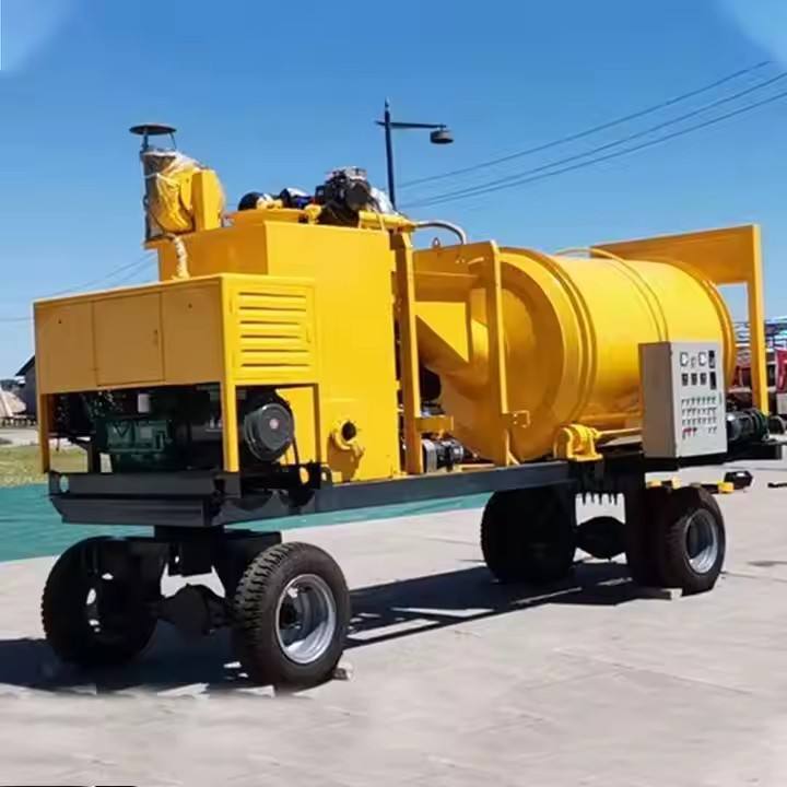 Mini Capacity Mobile Mixer Asphalt Concrete Bitumen Mixer Portable ...