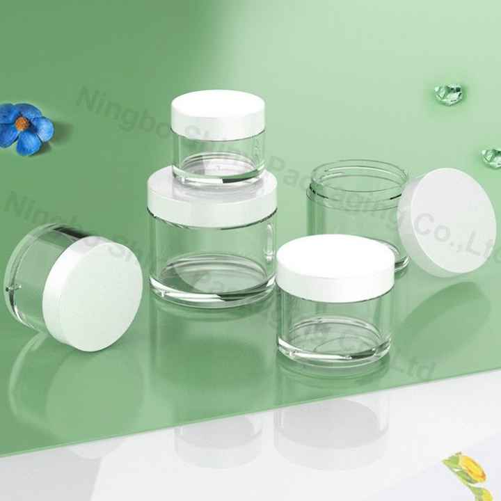 50g 80g 100g 120g 200g 250g 사용자 정의 두꺼운 벽 투명 PET 크림 로션 항아리 투명 플라스틱 화장품 항아리| Alibaba.com
