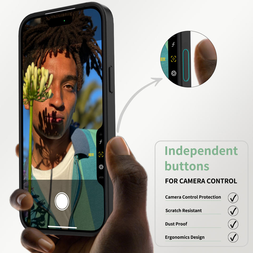 Magnetic for iPhone 17 Pro Max Case Camera Control Button with Stand ...