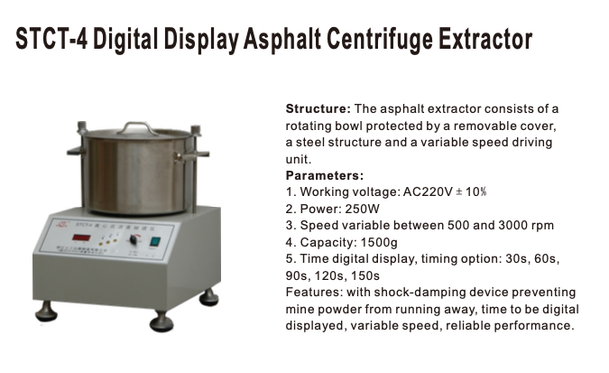 Digital Display Asphalt Centrifuge Extractor Geotechnical Lab Equipment ...