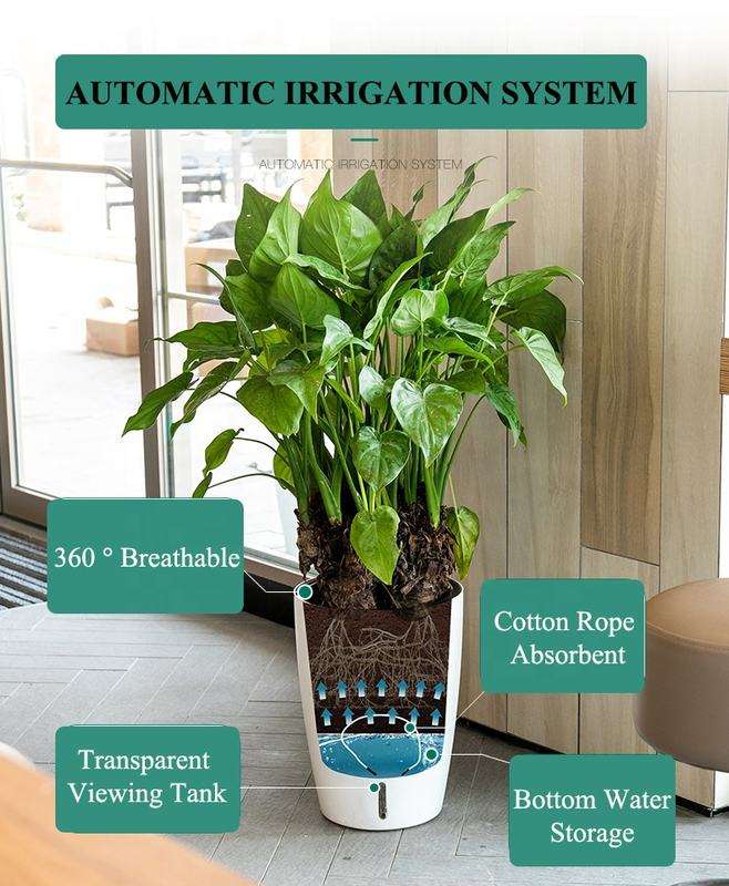 Outdoor Indoor Tall Eco-Friendly Lightweight Self-watering System ...