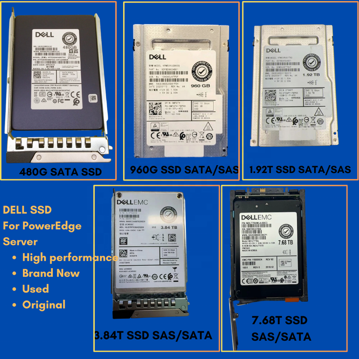 For DELL High Quality SAS Hard Driver 900G 1T 2T 1.2T 1.8T 2.4T 12Gb ...
