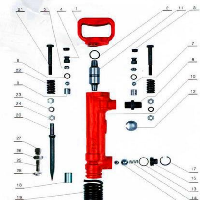 TCA-7/G7 Pick Hammer Pneumatic Pick - Durable & Efficient