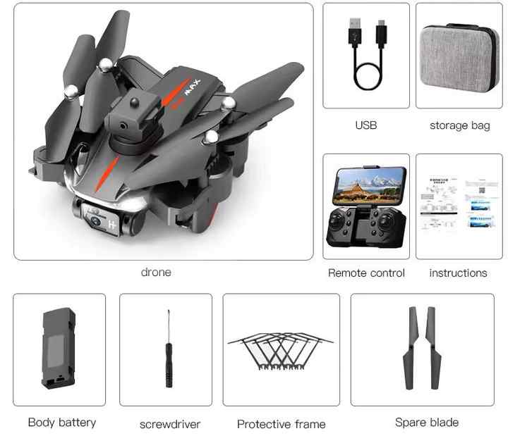 P11S Max Drone - 4K Aerial Photography with Obstacle Avoidance