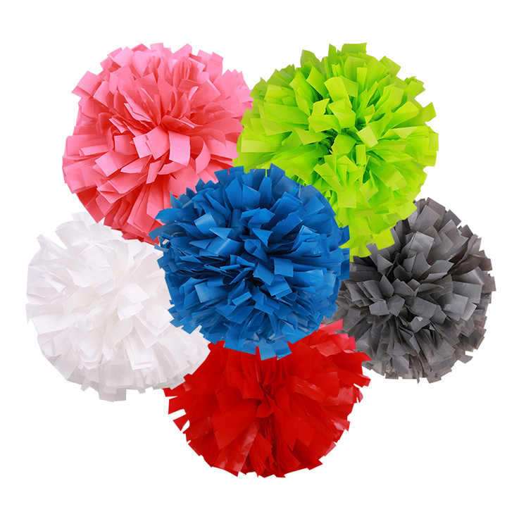 Icheerobics Cheerleading Stick with Pom Poms - Customizable