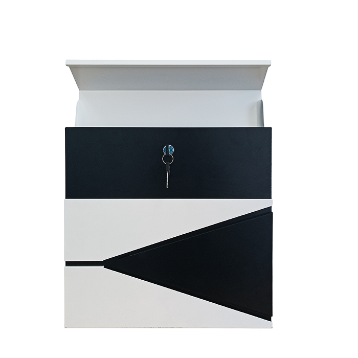 Modern Outdoor Wall Mounted Mailbox Anti-Theft Key Lock China Factory ...