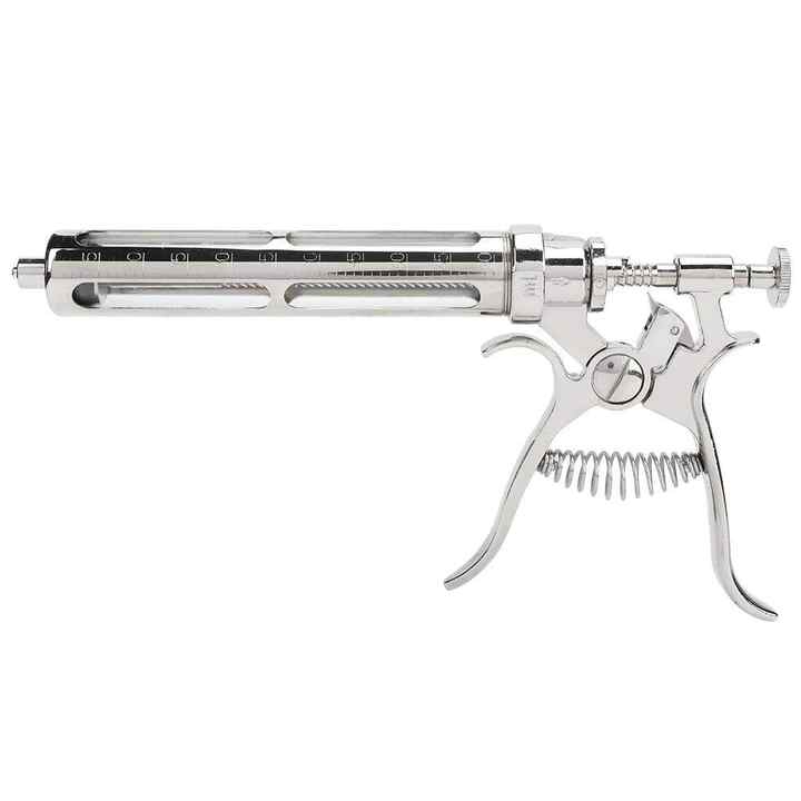 Continuous Livestock Injection Injector Syringe Stainless Steel Vaccination Gun Adjustable ...