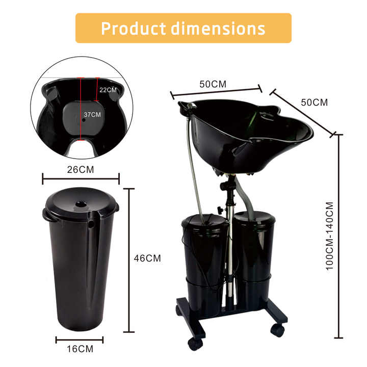 Modern Design Plastic Hair Basin for Salons Barber Shops Barber Shop ...