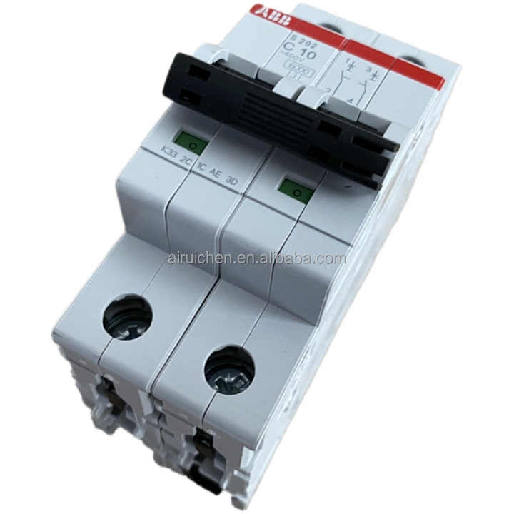 ABB Original Miniature Circuit Breaker, C 20A, 2P 2TAZ116200R0204 S202-C20 MCB Circuit Breaker ...