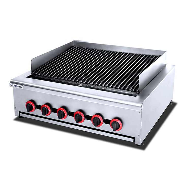 LPG or Natural Gas Table Top Gas Char Broiler - BBQ Grill