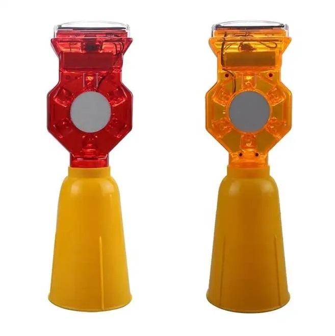 Solar Flash Warning Light Road Safety Barricade Light Road Cone Warning ...