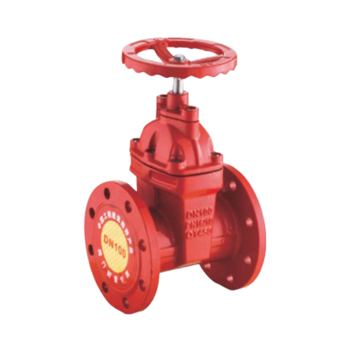 High Pressure Cast Iron Fire Gate Valve - 300psi, 4inch/6inch