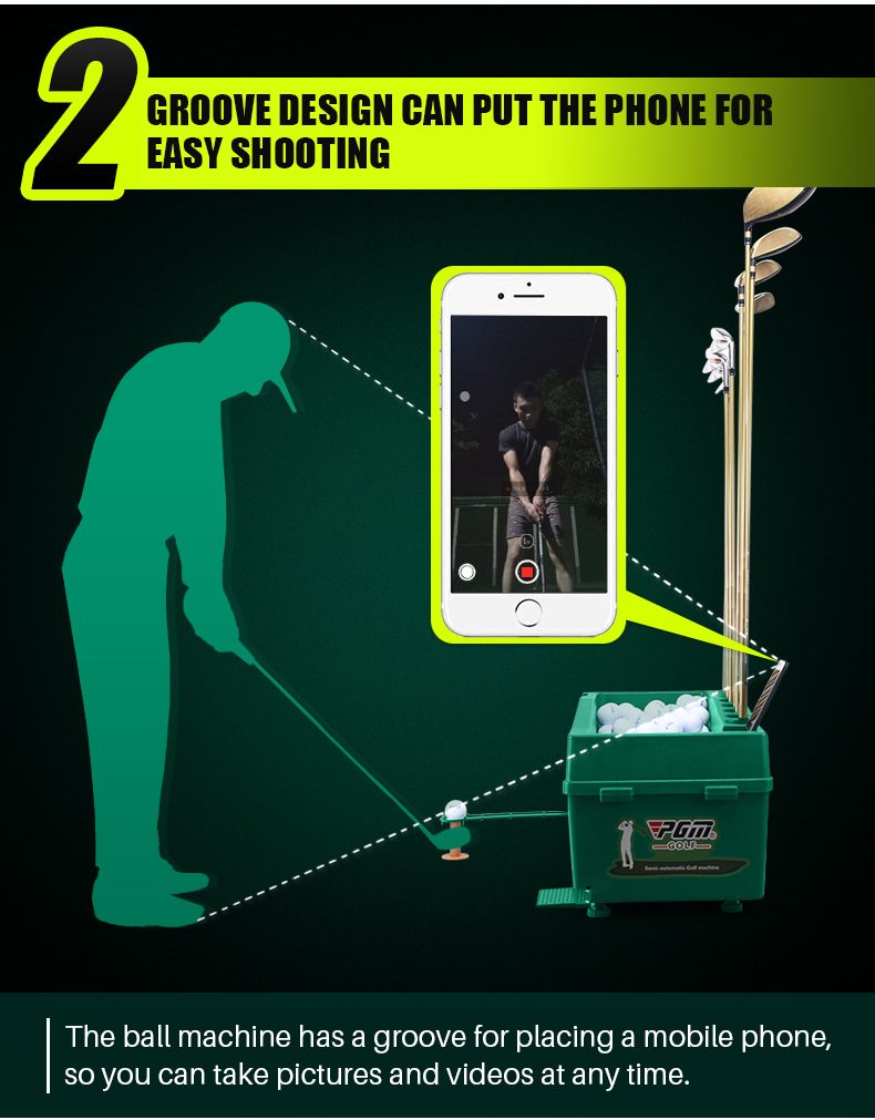 PGM JQ012 Patented Dispenser Golf Ball Dispenser Can Hold Golf Ball ...