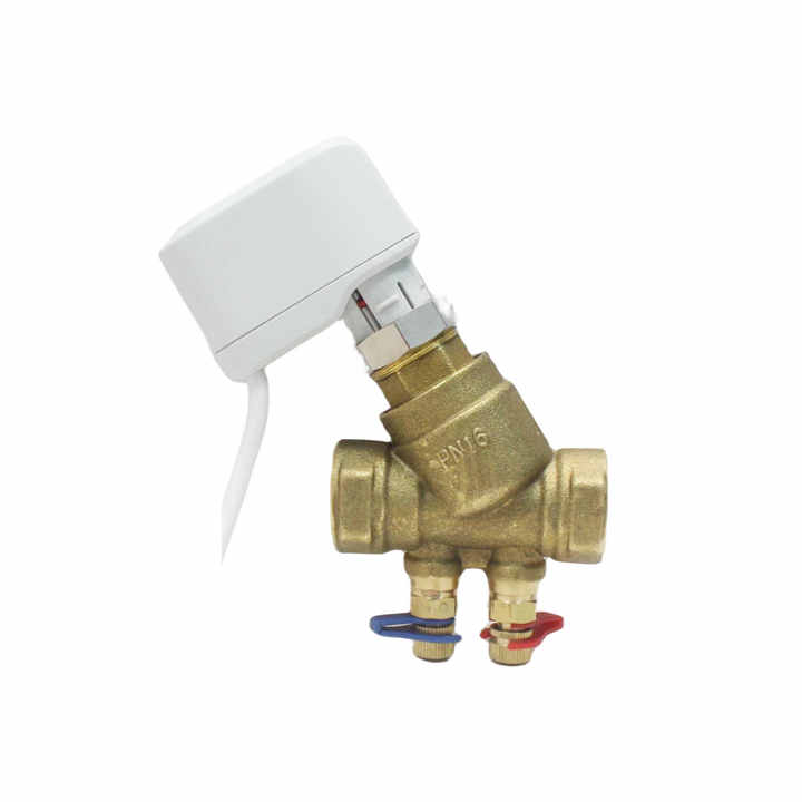 24V 0-10V Modulating Brass Control Valve with Dynamic Balancing