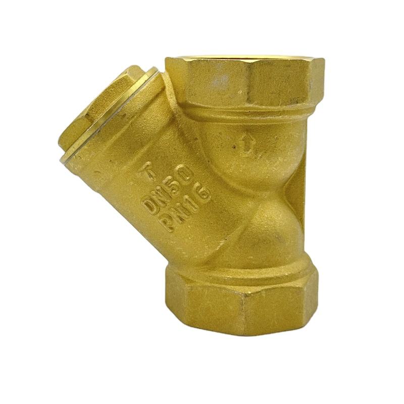 Booster Pump Protective Brass Y Strainer DN50 Cleanable Mesh Filter ...