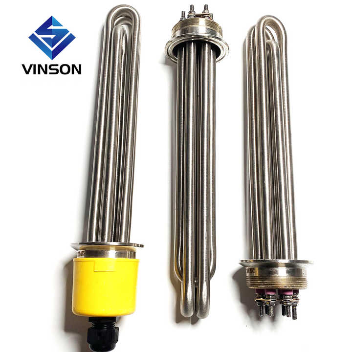 380V/400V 3 Phase Industrial Immersion Heaters for Liquid Heating
