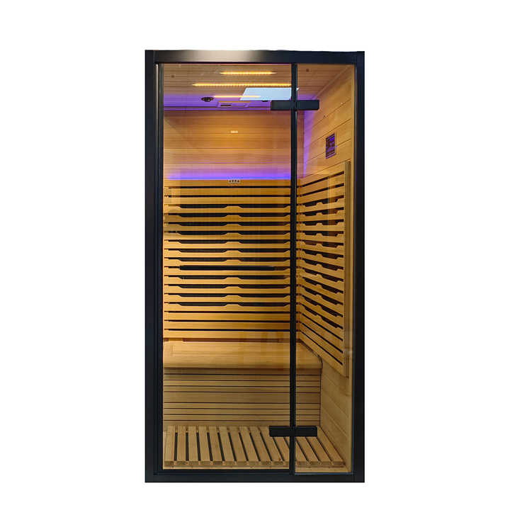 1 Persons Full Spectrum Heater Far Infrared Sauna Room with Shower ...