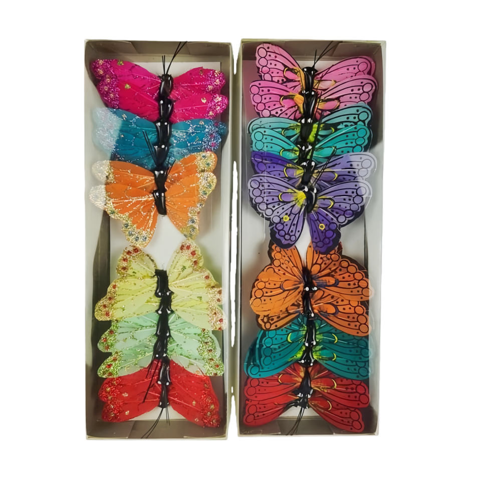 Mixed Colors Artificial Feather Butterflies for Weddings| Alibaba.com