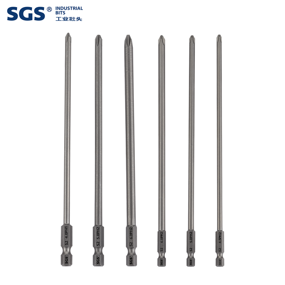 SGS 6.35mm Strong Magnetic S2 Phillips Screwdriver Bits Set for ...