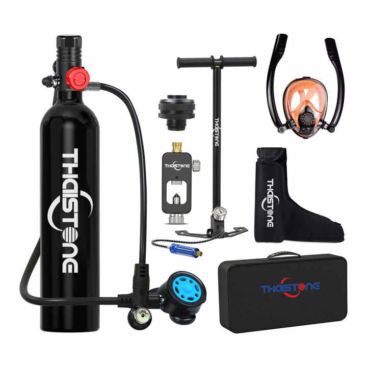 2025 Mini Scuba Tank 1L Sub-Mask Fashion Hand Pump Lung Air Tank ...