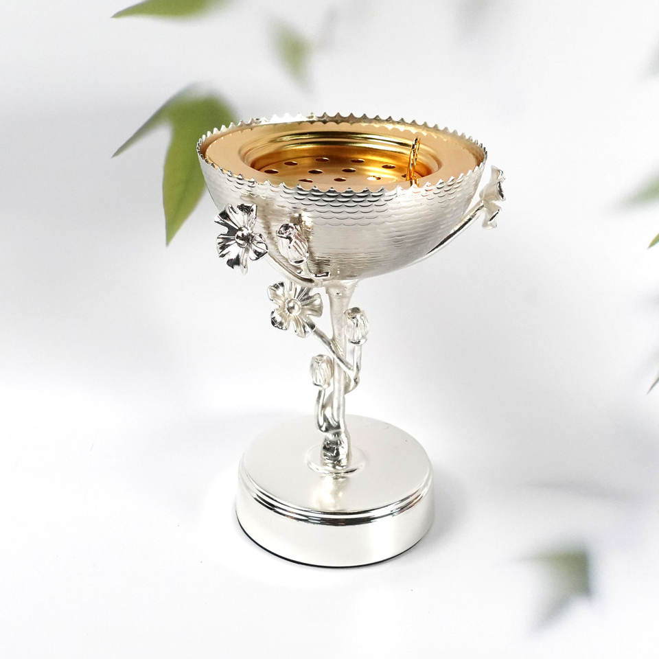 Luxury High Footed Cup Shaped Metal Arabic Incense burner Living Room ...