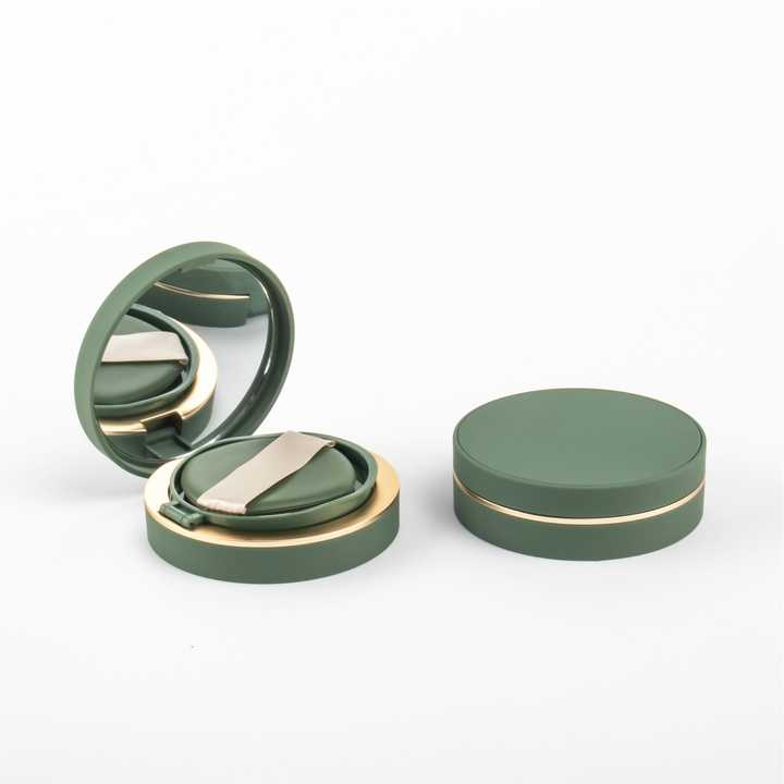 12g Round Shape Cosmetic Powder Plastic Packaging BB CC Cream Container ...