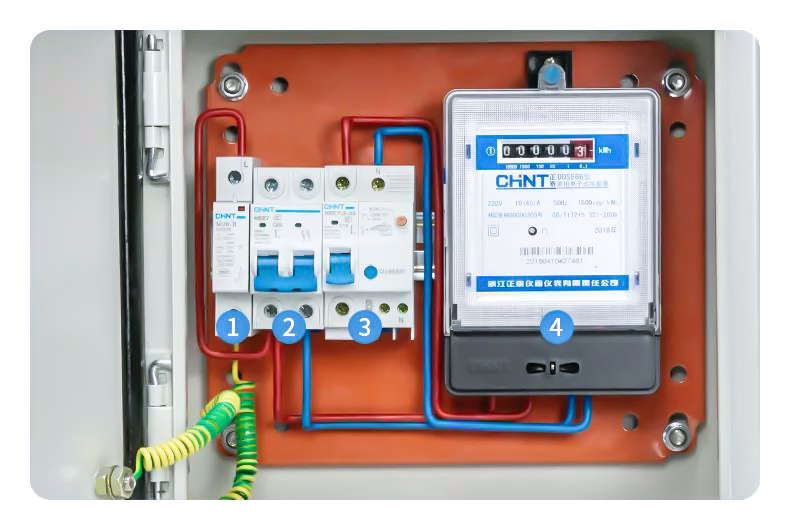 Chint Dtsu666 Three Phase 80a 230v 400v 4 Pole Lcd Rs485 Modbus Chnt ...