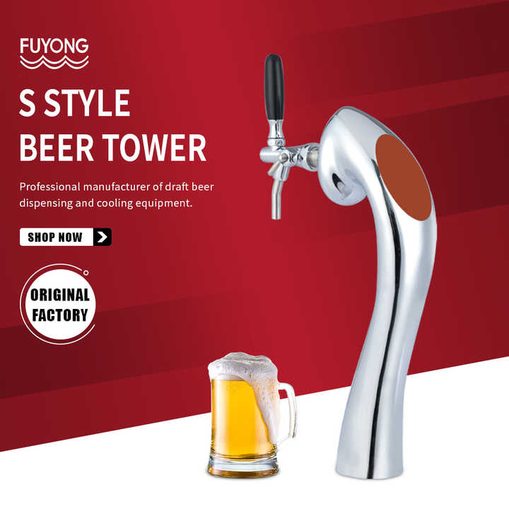 Commercial Bar Equipment 1-Tap Draft Beer Tower Dispenser with Steel ...