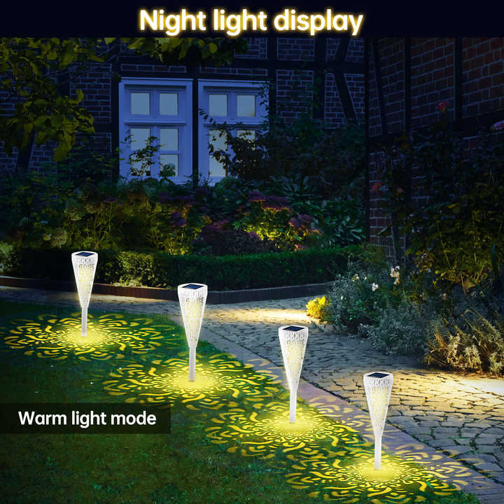 Solar Powered LED Garden Lights, Solar Path Lights Outdoor, Automatic ...