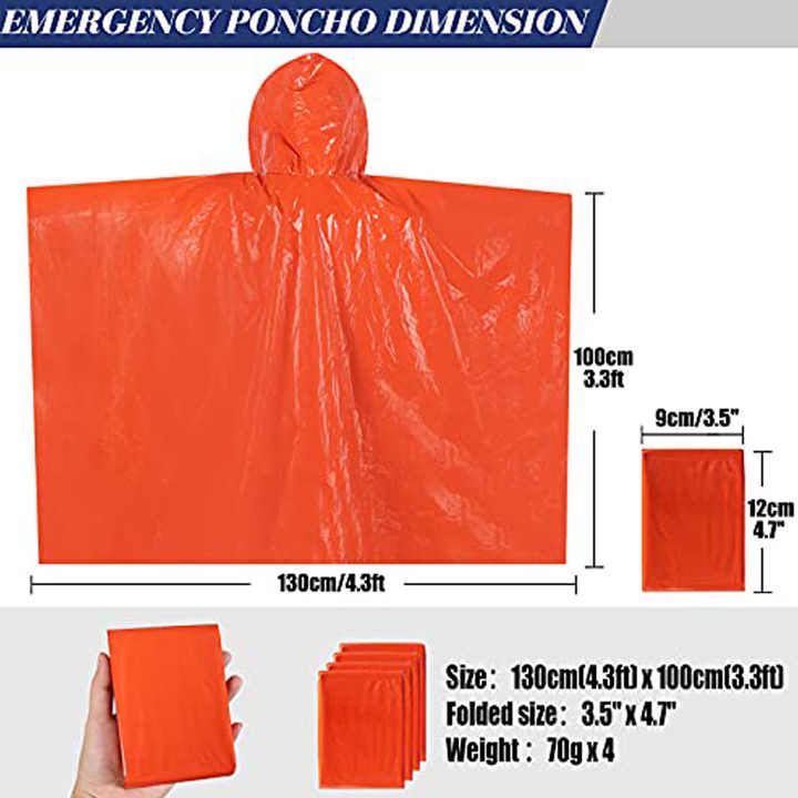 Outdoor Portable Camping Multi-functional Survival Emergency Poncho ...
