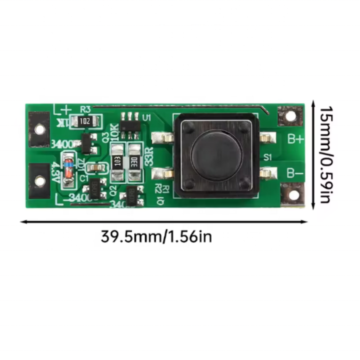 3-12V 6A Blinking Module Switch Highlight General Brightness Burst ...