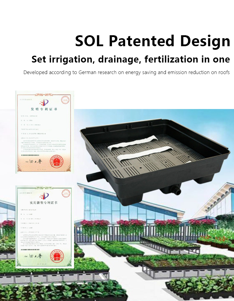 Verified Supplier Green Roof Tray HDPE Waterproof Drainage Board ...