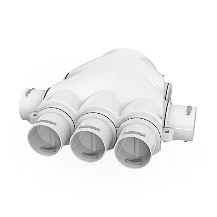 Fresh Air System PE Air Pipe Bellows Distributor Muffler Set Top Box ...
