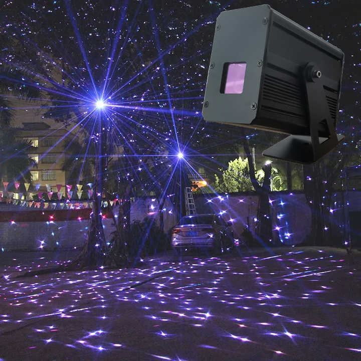 2W Outdoor Party Christmas Laser Lights - Starry Sky Effect