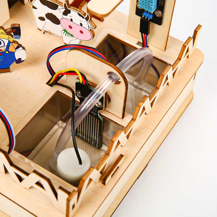 ACEBOTT ESP32 IOT Projects Wooden House STEM Smart Home Starter Kit For ...