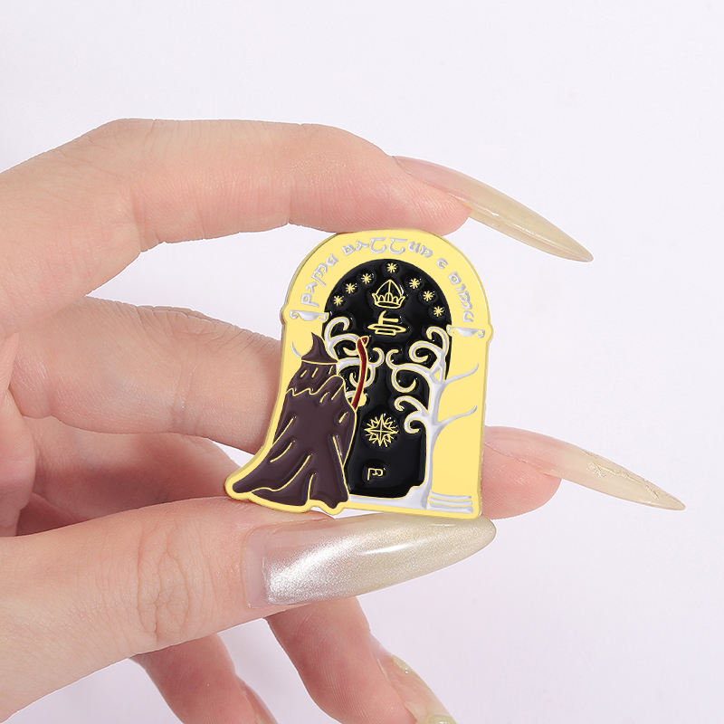 Witch House Enamel Pin Gothic Magic Door Brooch Halloween Style Lapel ...