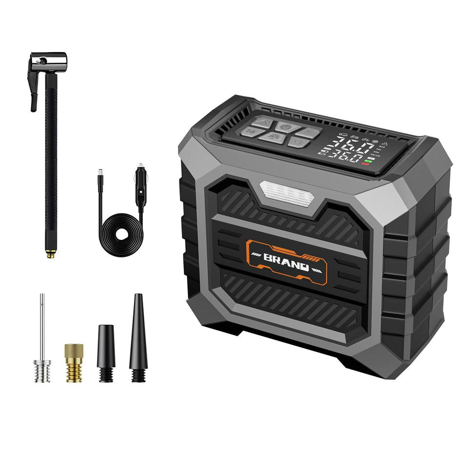 12V Electric Portable Car Inflator with Digital Display Tire Pressure ...