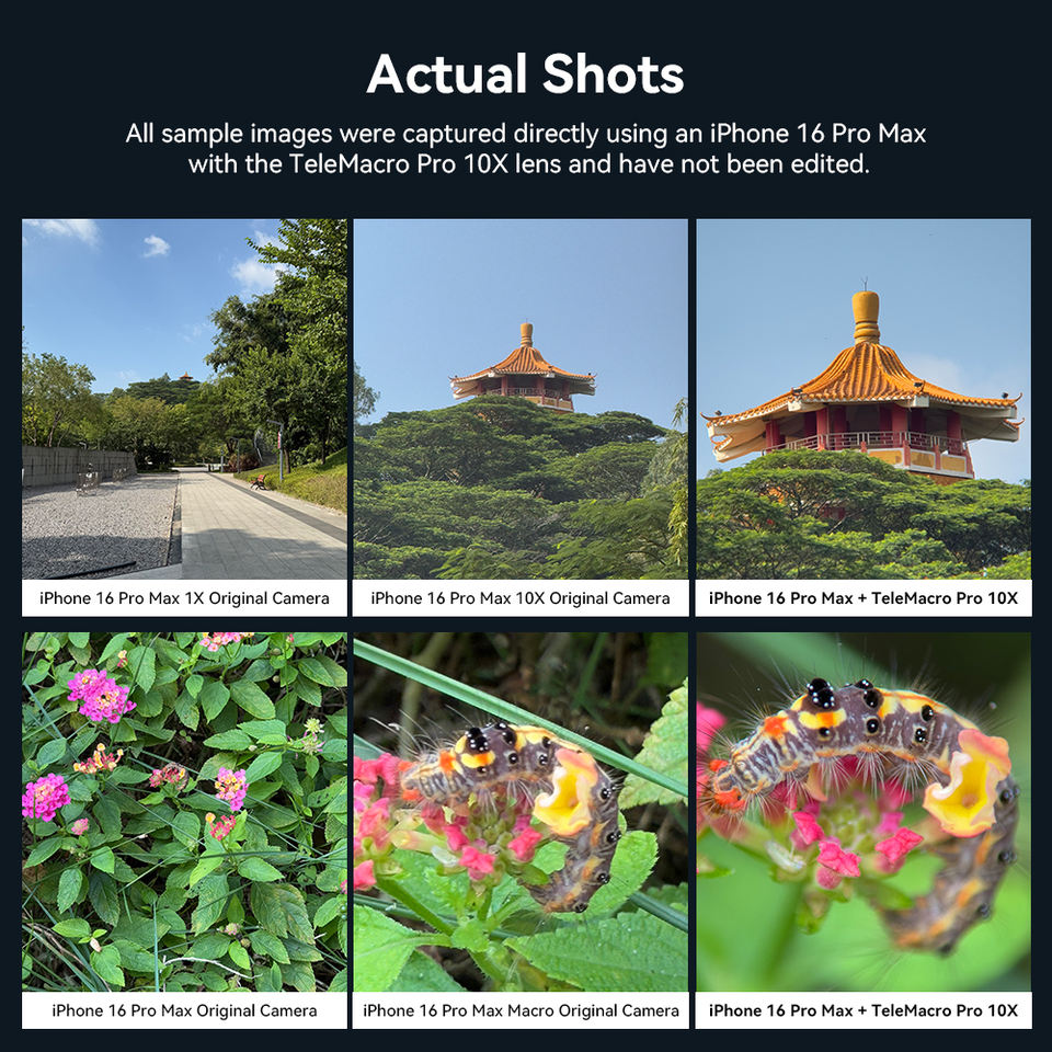 10X Telephoto Lens with 200mm Macro Lens for Smartphones, High ...