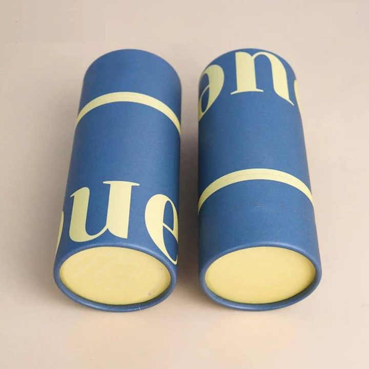 Custom Printed Round Cylinder Cardboard Storage Containers