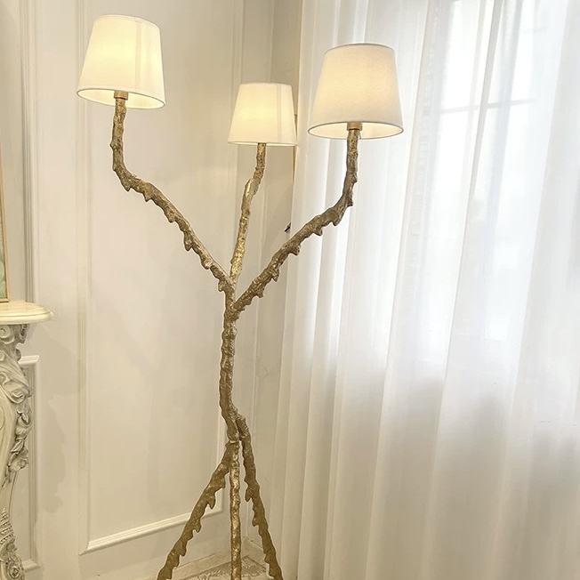 Italian Light Luxury Floor Lamp, Post-Modern All-Iron Branch Artistic ...