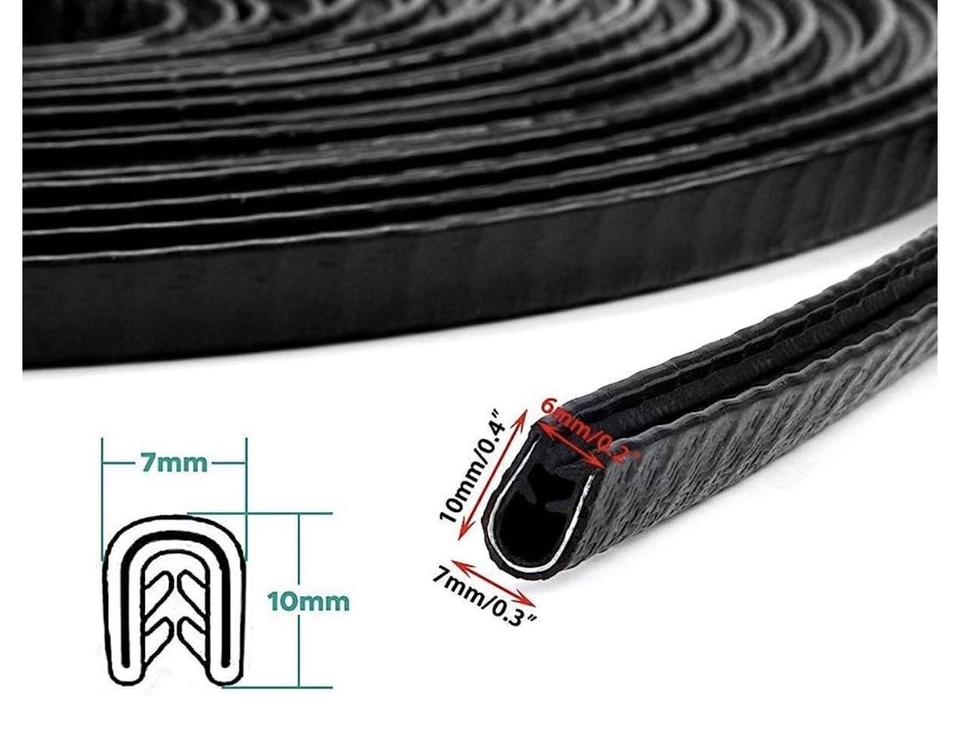 10 * 7mm Seal Strip Car Door Trim Pvc U Sealing Strip| Alibaba.com