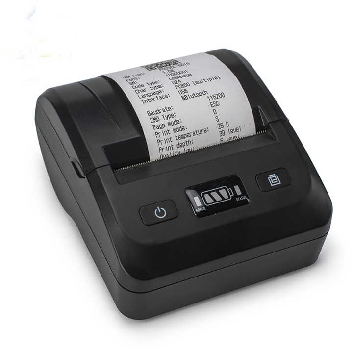 80mm Label Portable Printer - Mini Wireless Receipt Printer