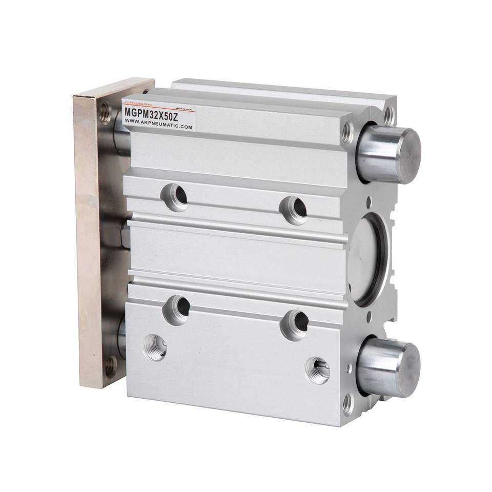 MGPM Twin-guide Double Acting Aluminum Piston Air Pneumatic Cylinders ...