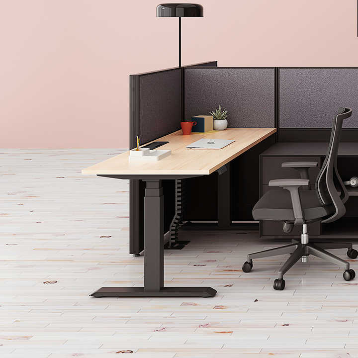 Modern Office Partition Designs | Commercial 4-Seat Open Module ...