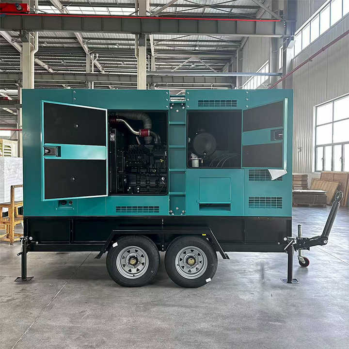 Mobile Generator 125kva 100kw Trailer Type Weichai Diesel Generator Set ...