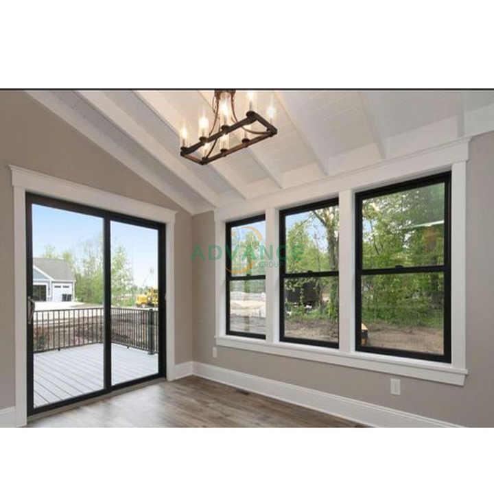 Modern Upvc Double Hung Vinyl Window with Low-e Glass & Screen ...