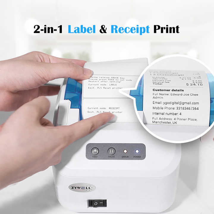 80mm 58mm Direct Sticker Printer - Thermal Barcode Label Printer