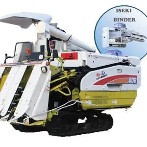 DF ISEKI half feeding combine harvester ENF808G with binder