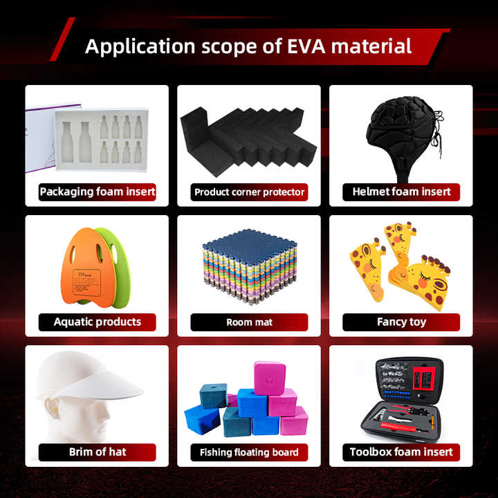 High-density EVA foam lining for custom EVA engraved anti-collision ...