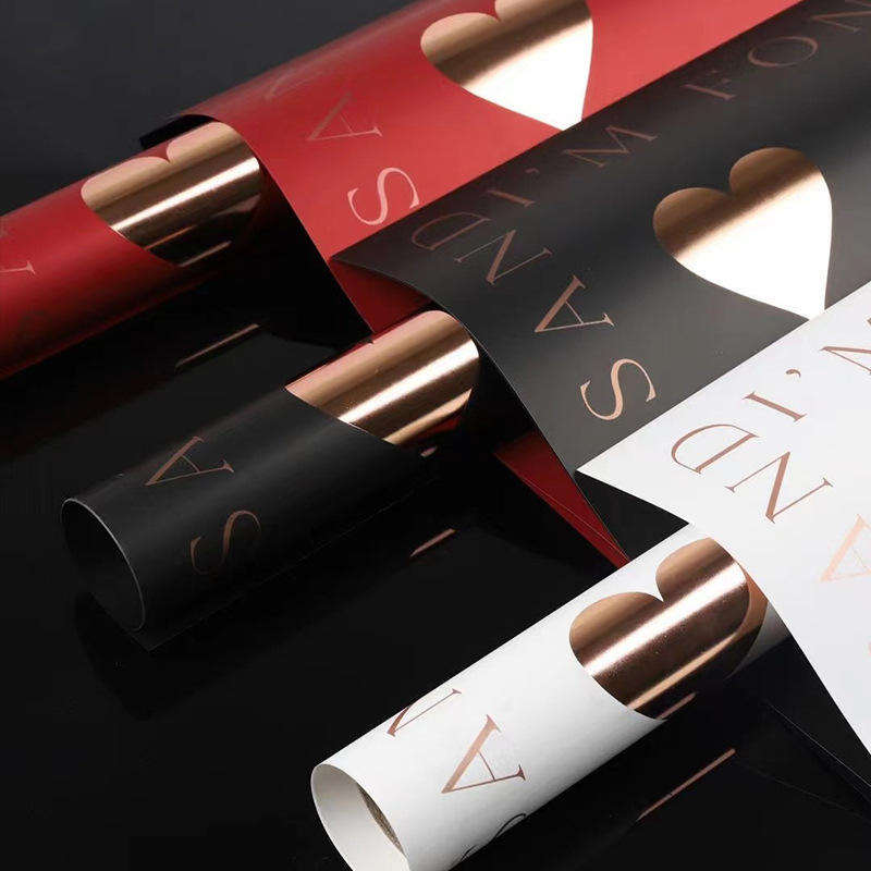 Valentine's Day Heart-shaped 56*56cm Floral Wrapping Paper, Florist ...